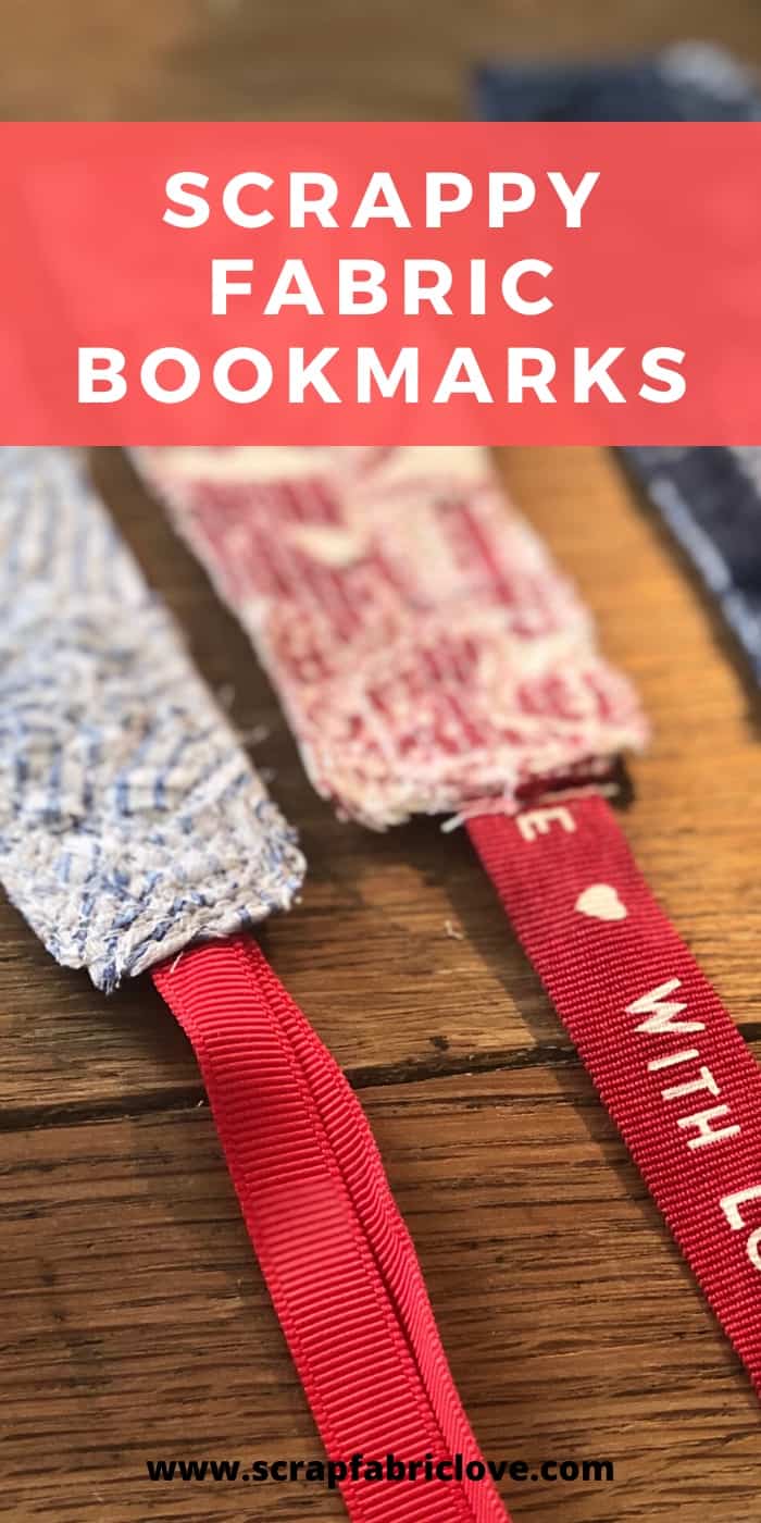 How to make a Scrap Fabric Bookmark from Teeny Tiny Trimmings