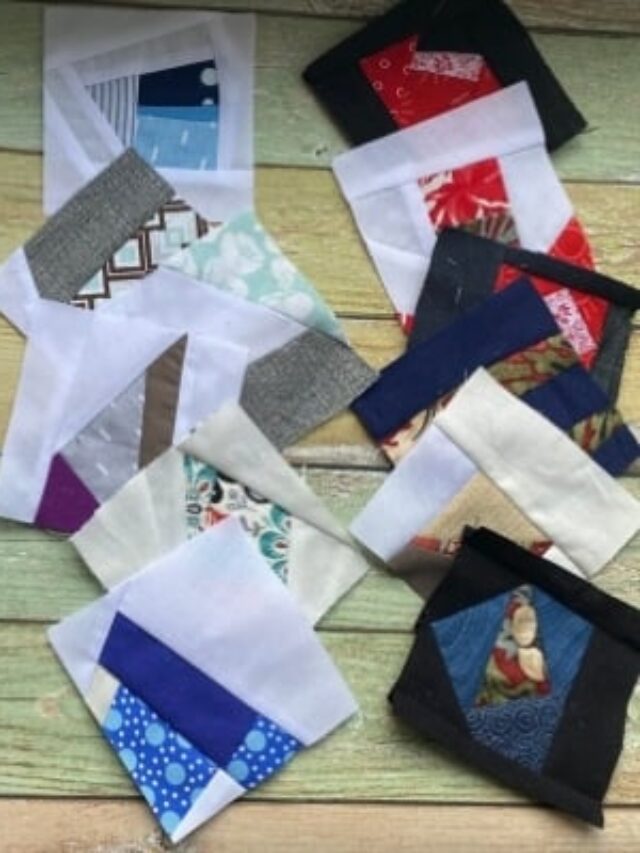 Squares for a Scrappy Improv Quilt Story - Scrap Fabric Love