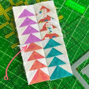 Mini Flying Geese Free Foundation Paper Piecing Pattern & Tutorial