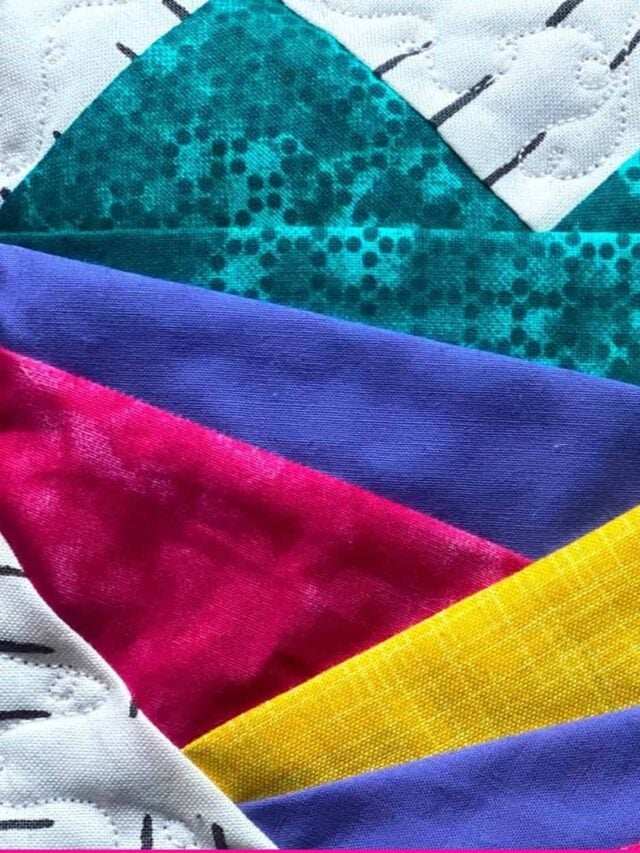 Make This Easy Heart Pattern With Foundation Paper Story - Scrap Fabric ...