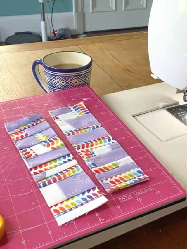 How to Sew Scraps to Adding Machine Tape Story - Scrap Fabric Love