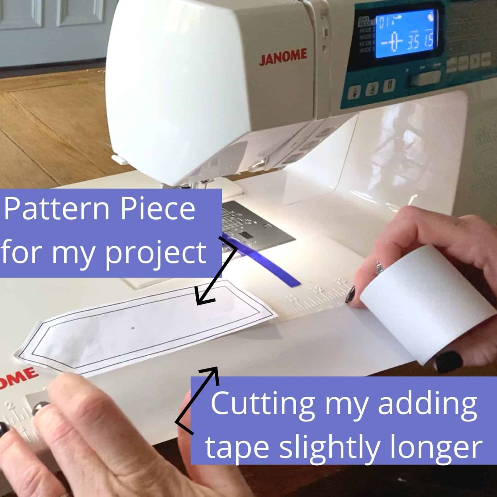 How to Sew Scraps to Adding Machine Tape - Fabric from Scraps Part 3