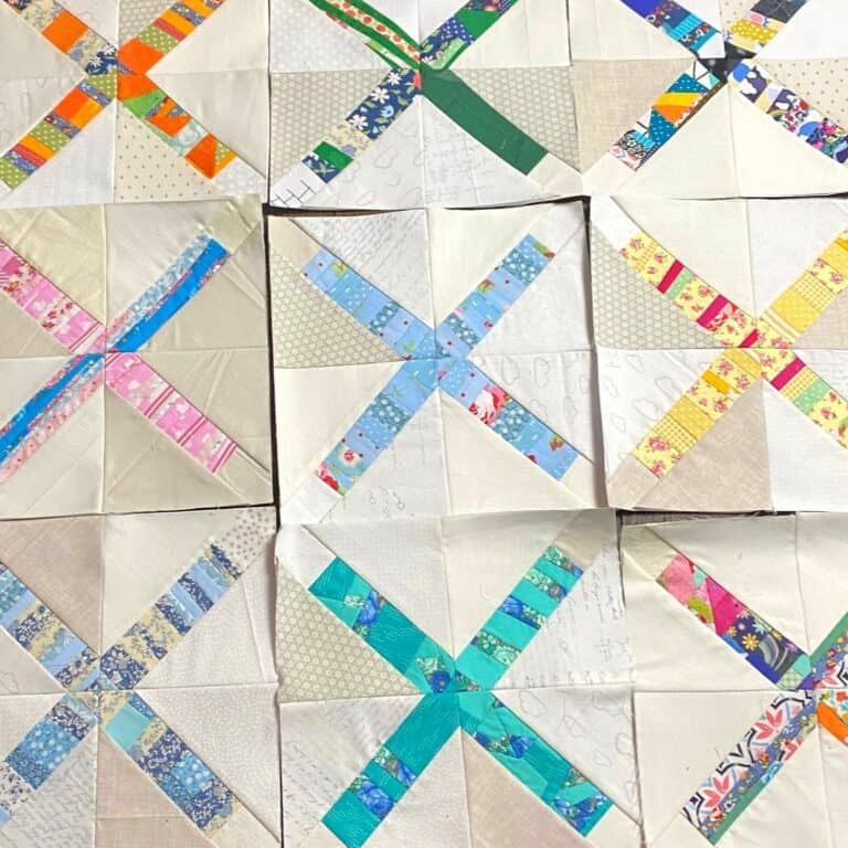 How to Sew Scraps to Adding Machine Tape - Fabric from Scraps Part 3