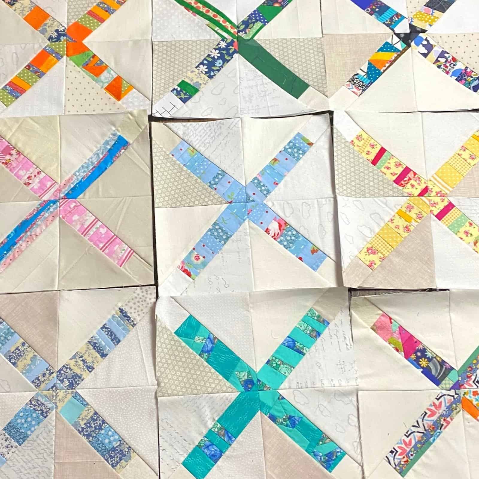 How to Sew Scraps to Adding Machine Tape - Fabric from Scraps Part 3