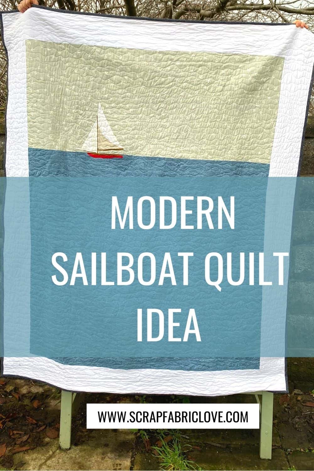 Easy Sailboat Quilt from one Quilt Block! - Scrap Fabric Love