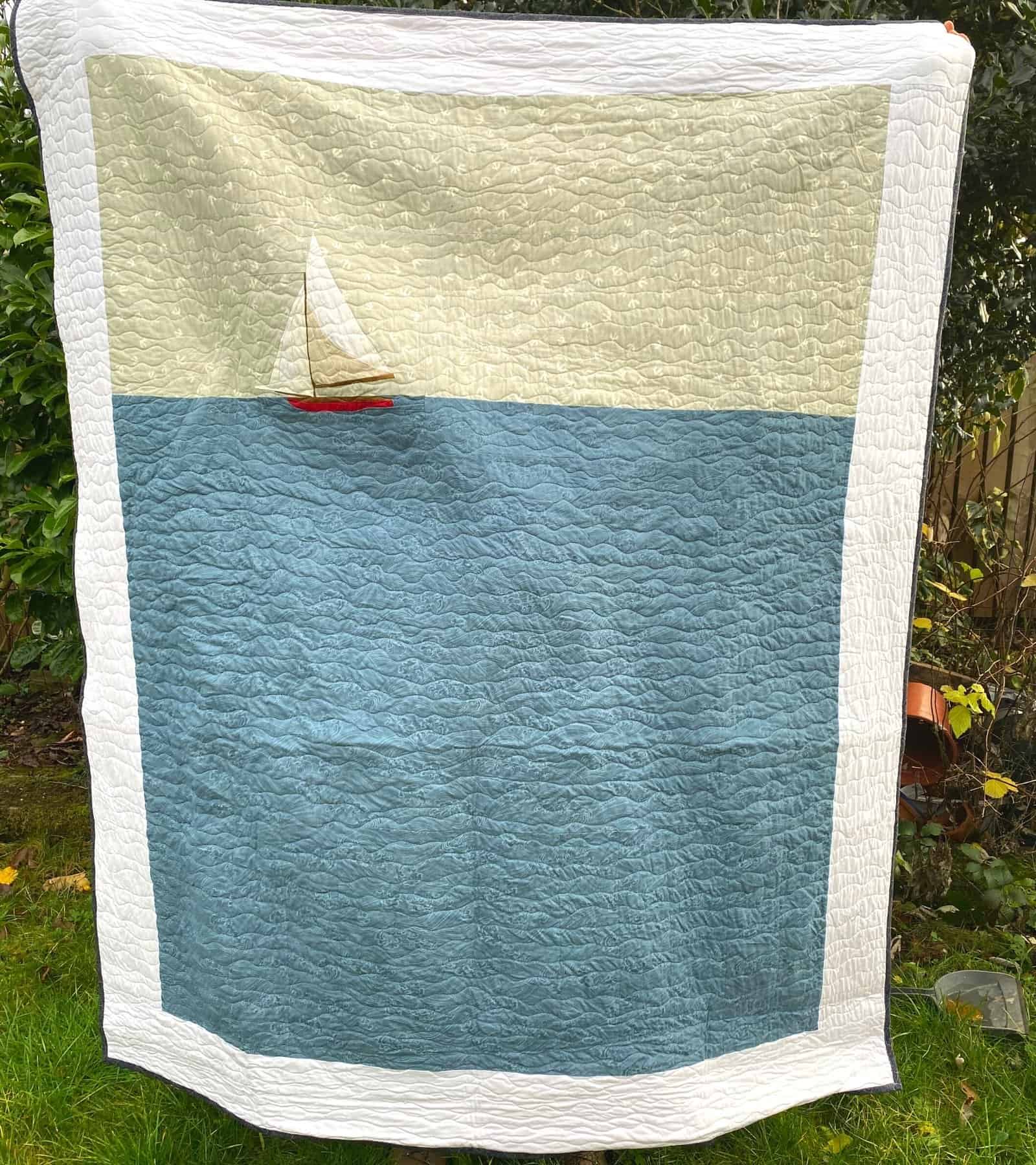 Easy Sailboat Quilt from one Quilt Block! - Scrap Fabric Love
