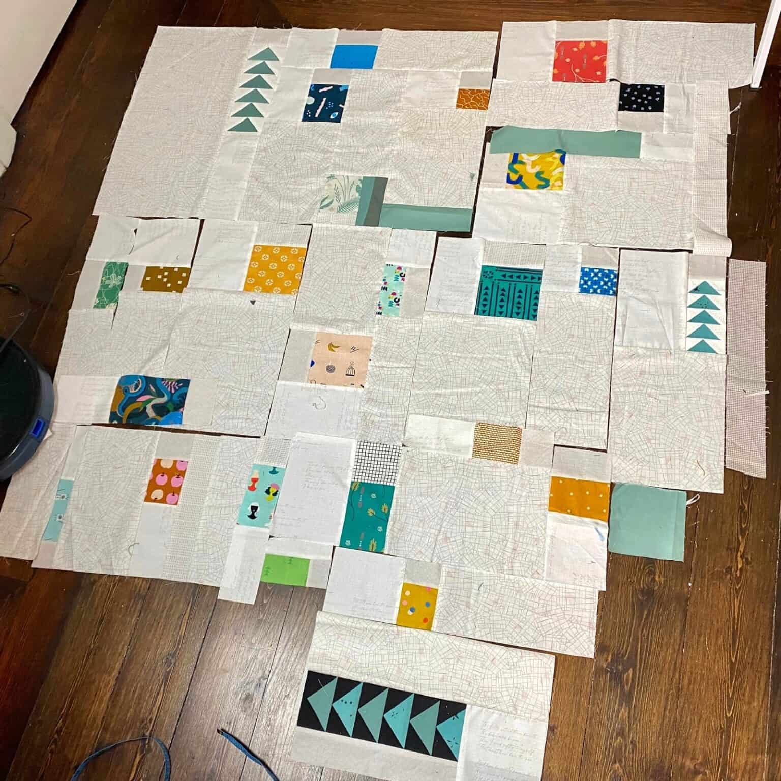 How to Make a Modern Scrap Quilt - Improv Style! - Scrap Fabric Love