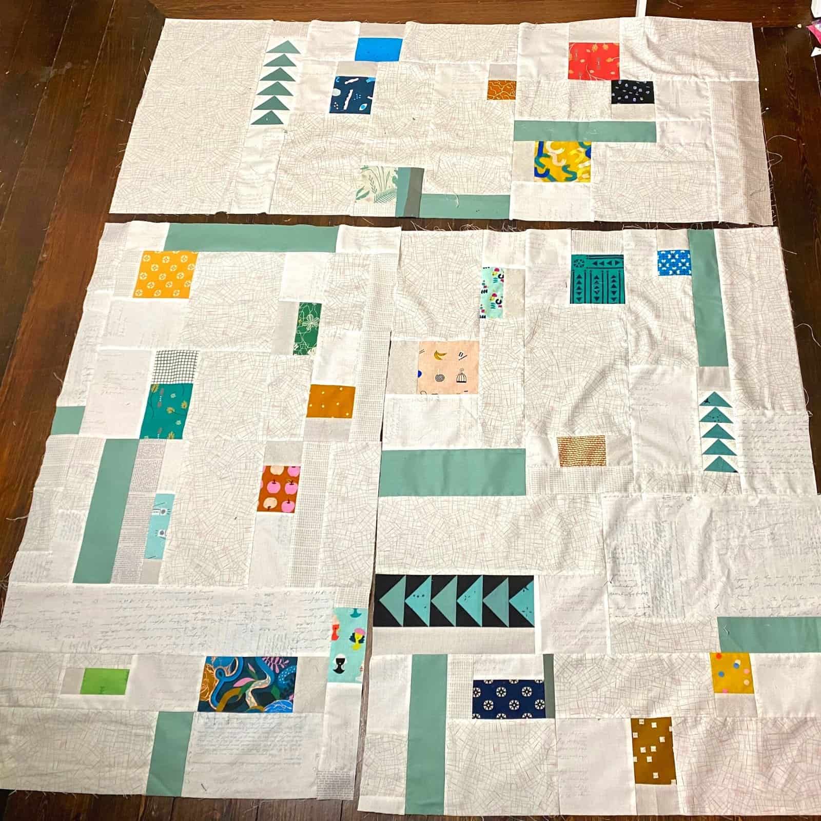How to Make a Modern Scrap Quilt - Improv Style! - Scrap Fabric Love