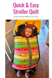 Easy Stroller Quilt from 7 Jelly Roll Strips! - Scrap Fabric Love