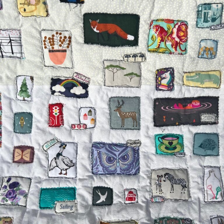 Free I Spy Quilt Tutorial (Easy Raw Edge Applique)
