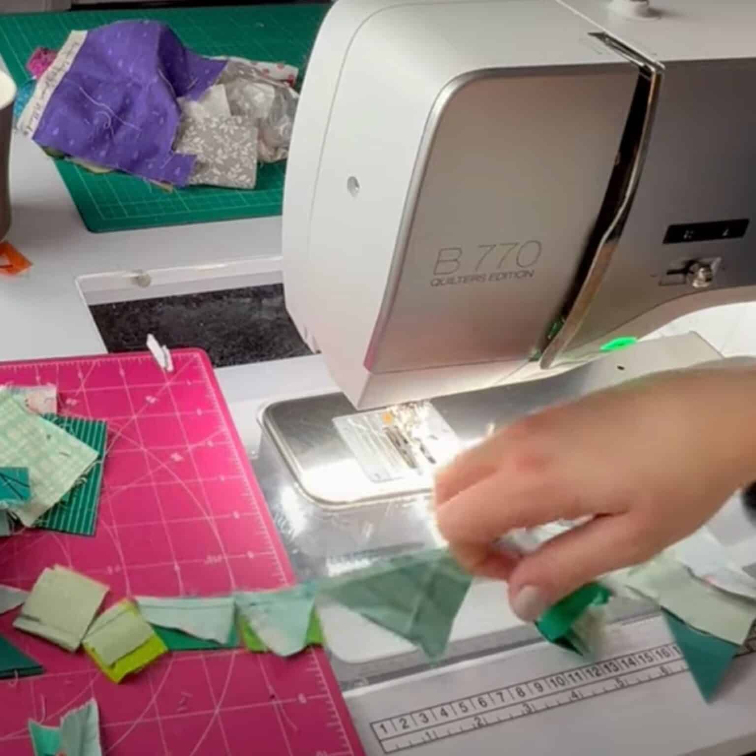 One Color Crumb Quilt Block Tutorial - Scrap Fabric Love