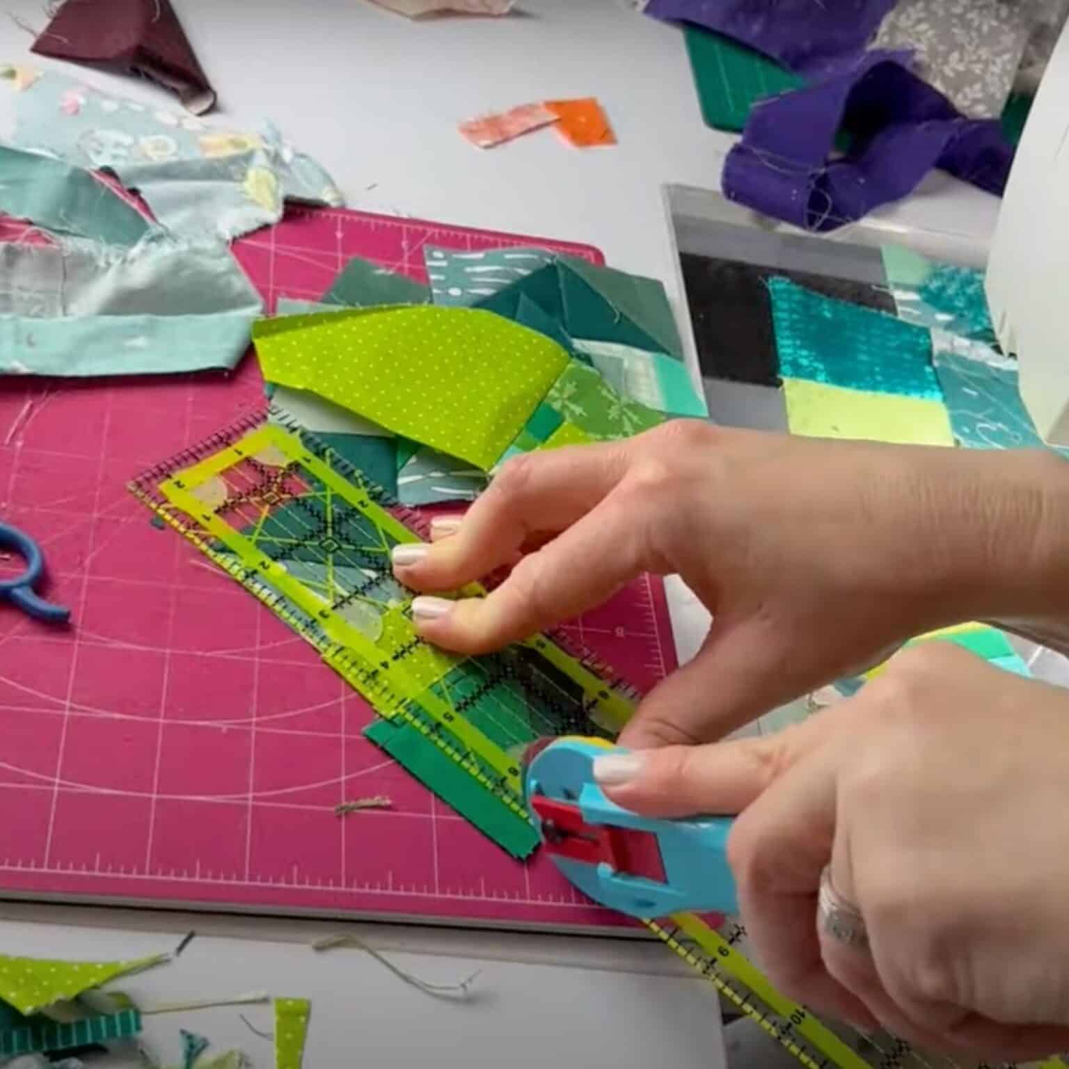 One Color Crumb Quilt Block Tutorial - Scrap Fabric Love