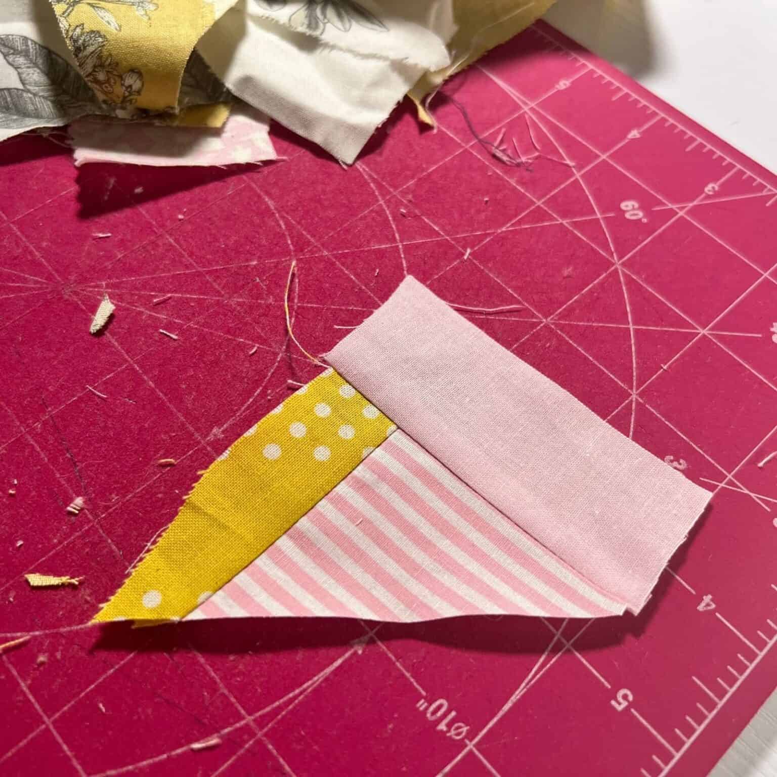 Improv Braided Quilt Block - Use your Scraps! - Scrap Fabric Love