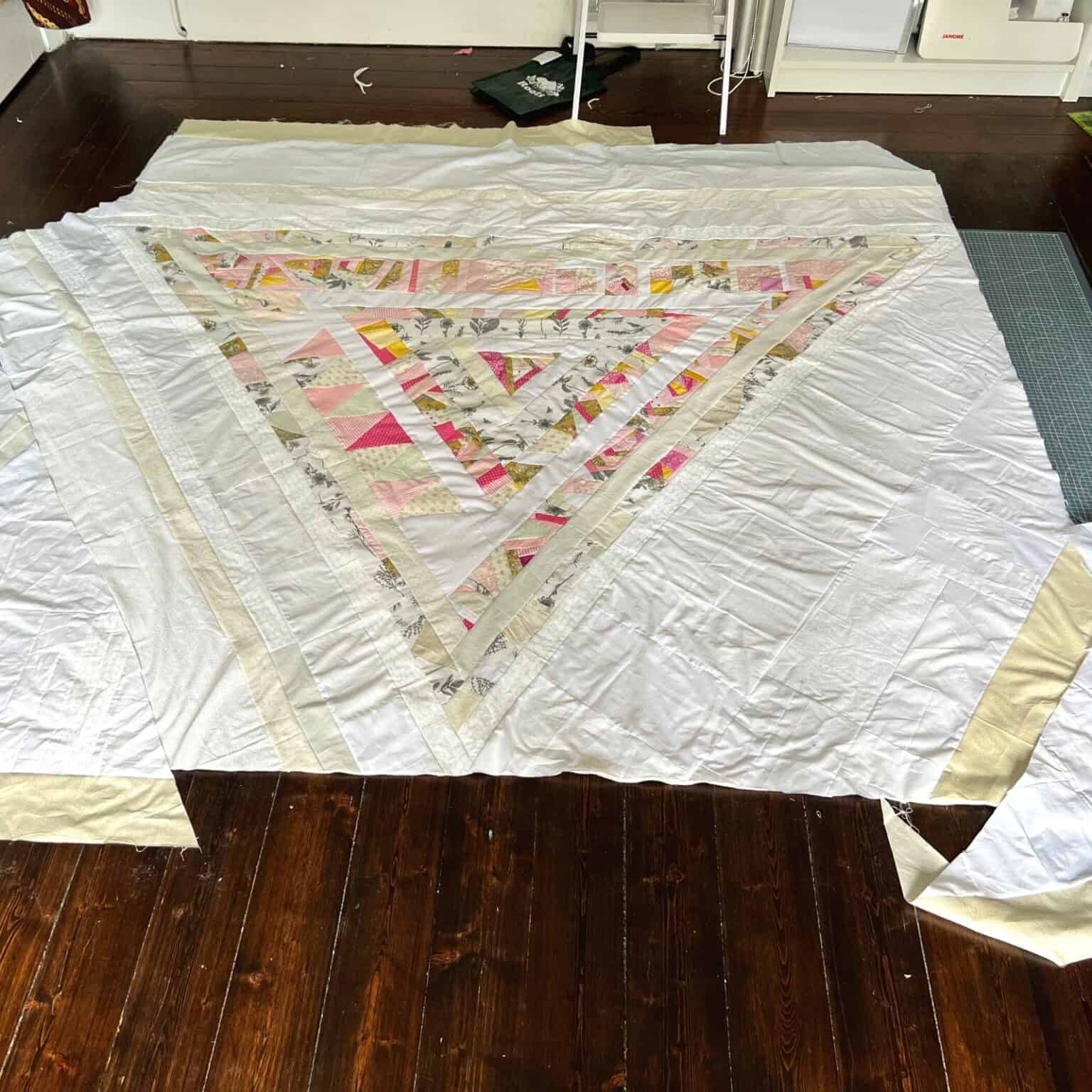 Making a Quilt without a Pattern - My Triangle Madness Quilt!