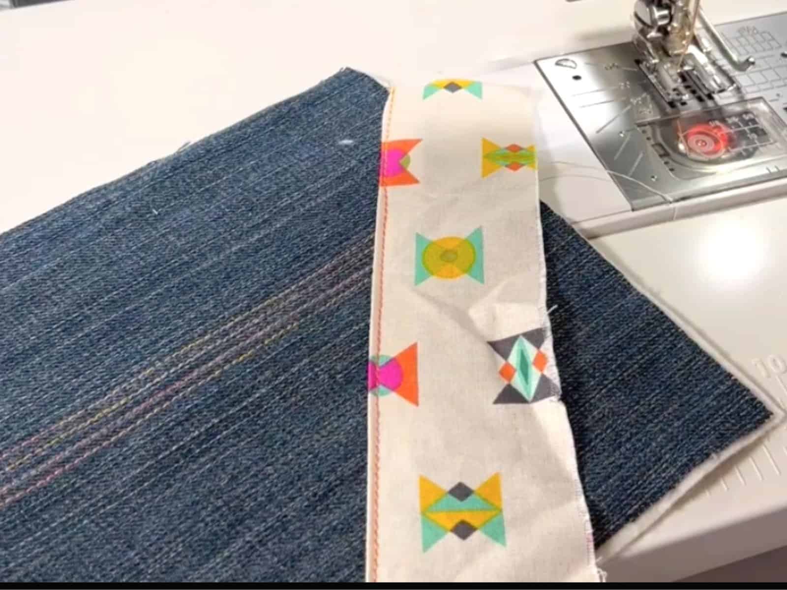 Fun Denim Quilt Blocks (Use your binding scraps for these QAYG Blocks!)