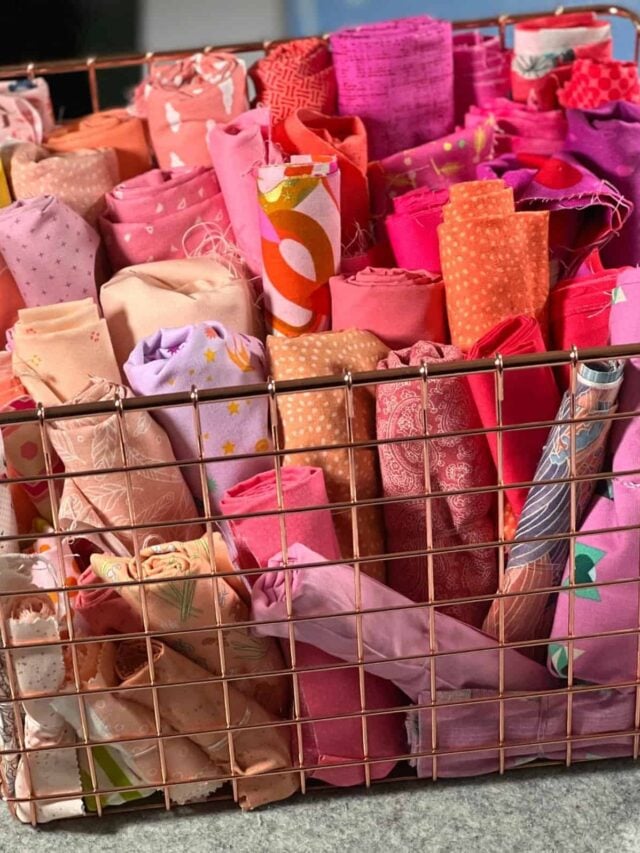 14 Fun & Pretty Fabric Storage Ideas Story - Scrap Fabric Love
