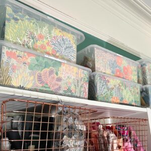 14 Fun & Pretty Fabric Storage Ideas - Scrap Fabric Love