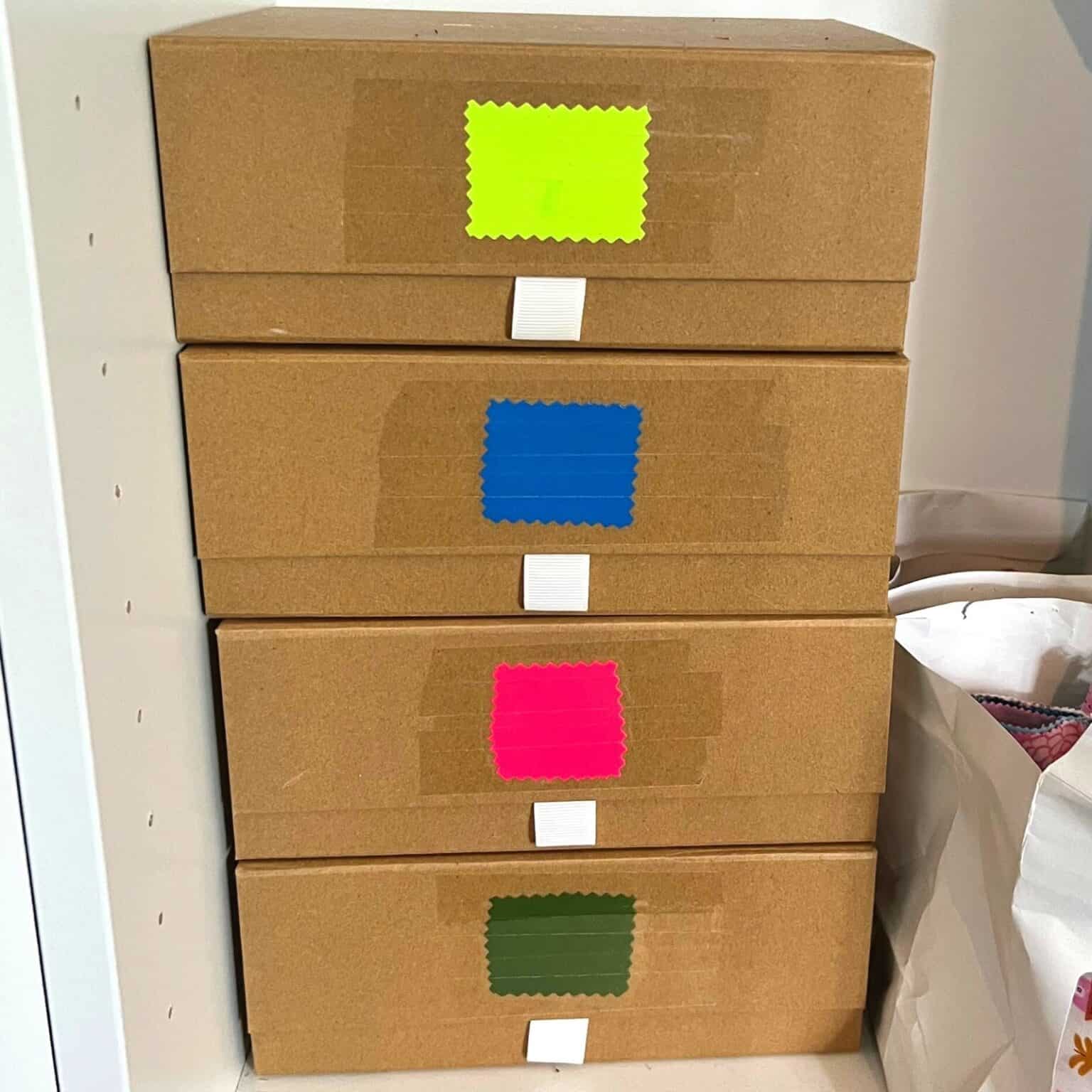 14 Fun & Pretty Fabric Storage Ideas - Scrap Fabric Love