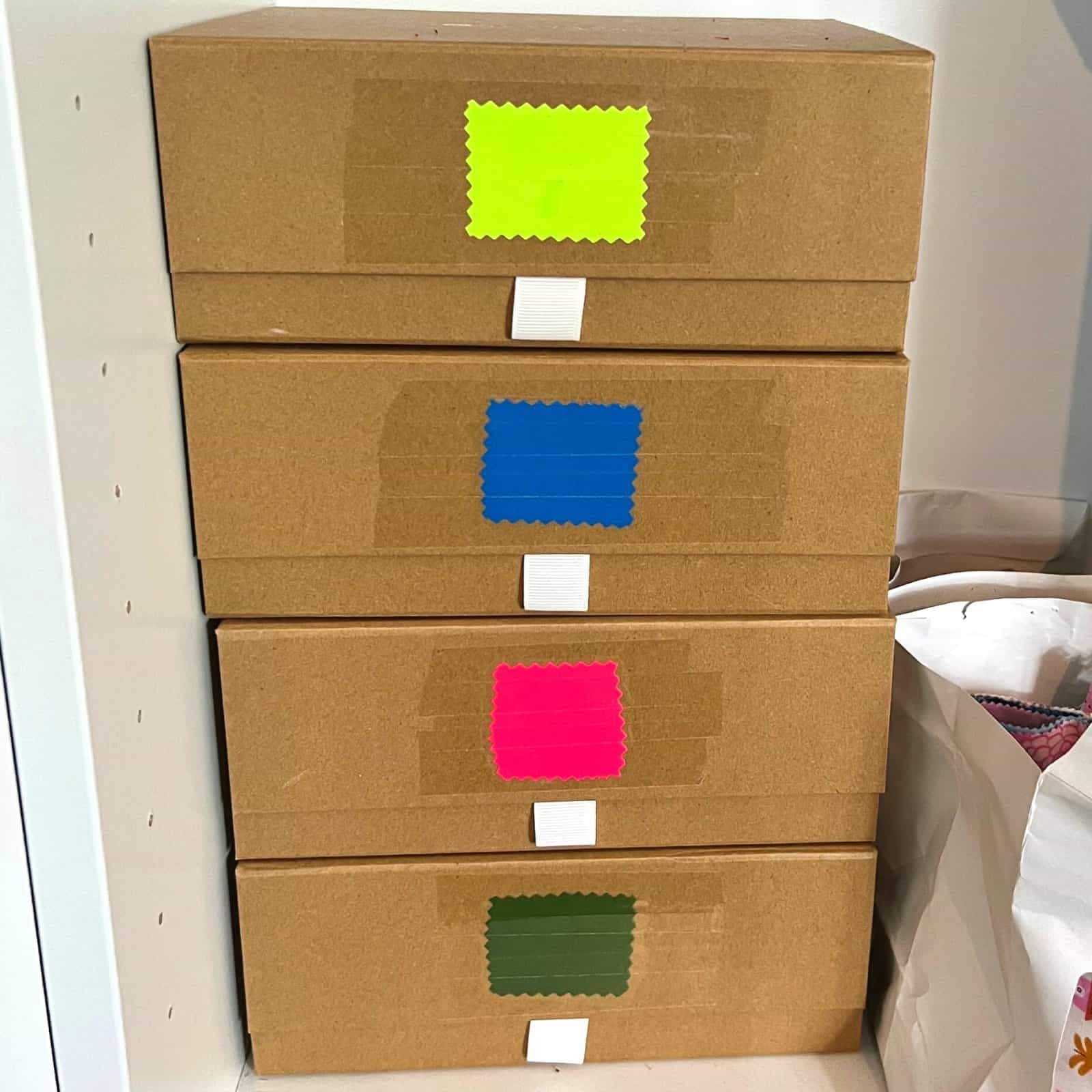 14 Fun & Pretty Fabric Storage Ideas - Scrap Fabric Love