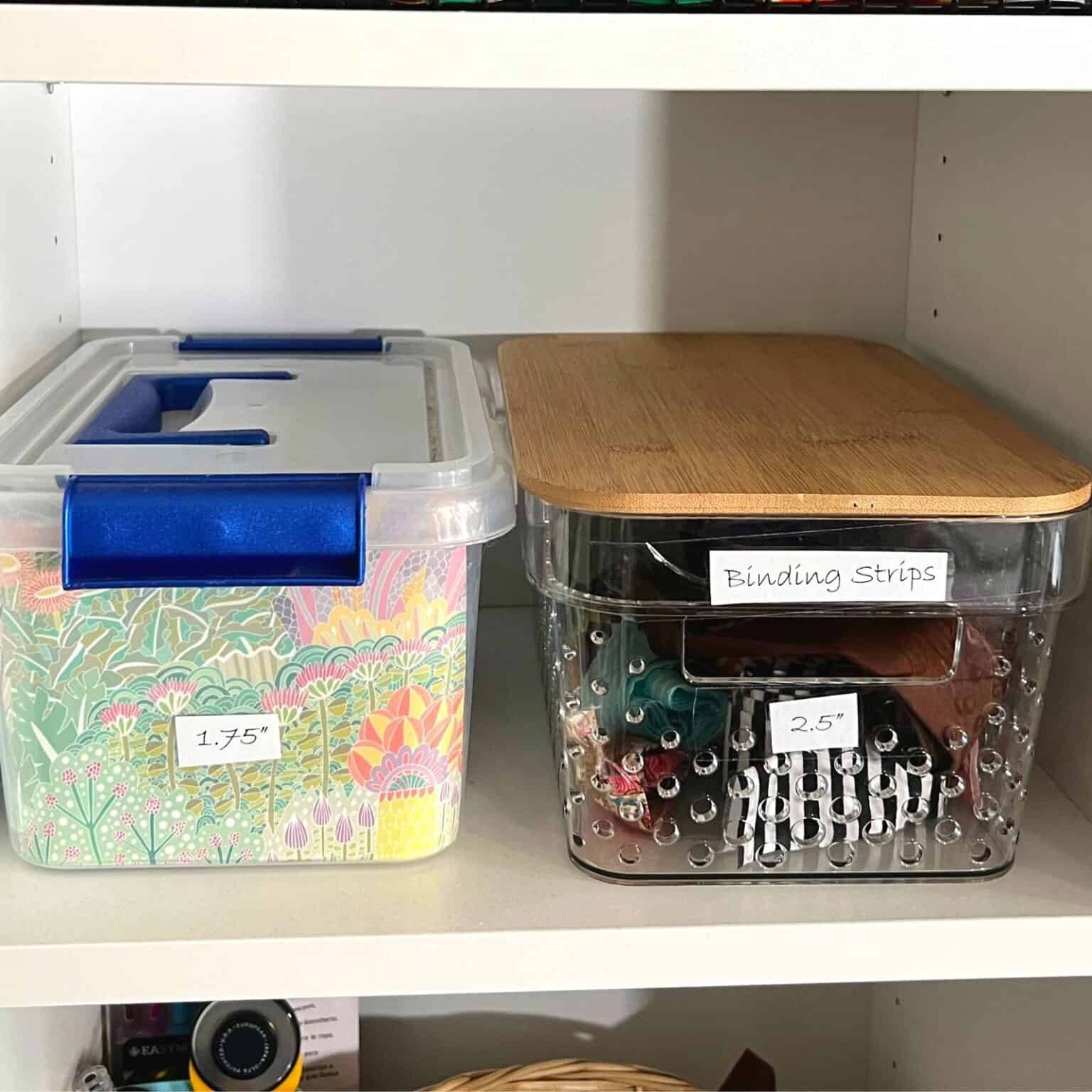 14 Fun & Pretty Fabric Storage Ideas - Scrap Fabric Love