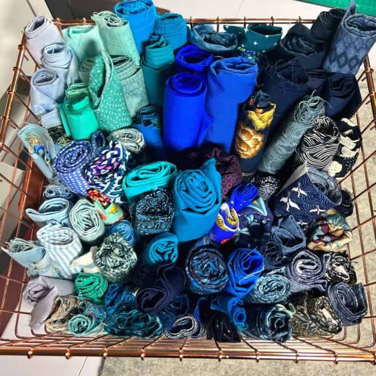 14 Fun & Pretty Fabric Storage Ideas - Scrap Fabric Love