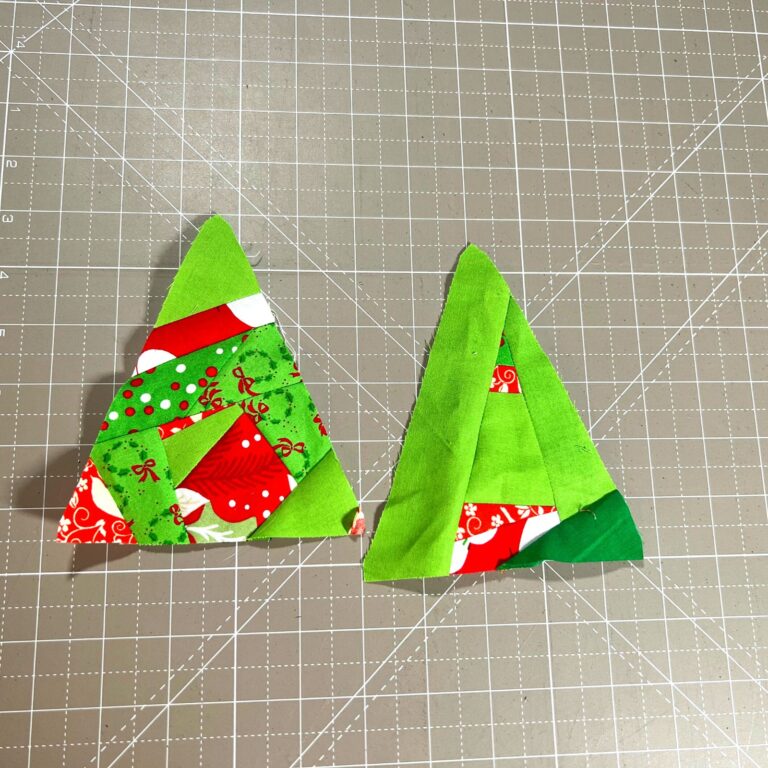 Fun Christmas Tree Quilt Block - For Crumbs & Scraps!