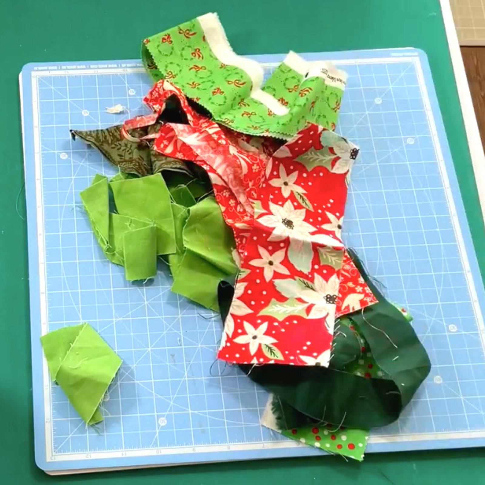 Fun Christmas Tree Quilt Block - For Crumbs & Scraps!