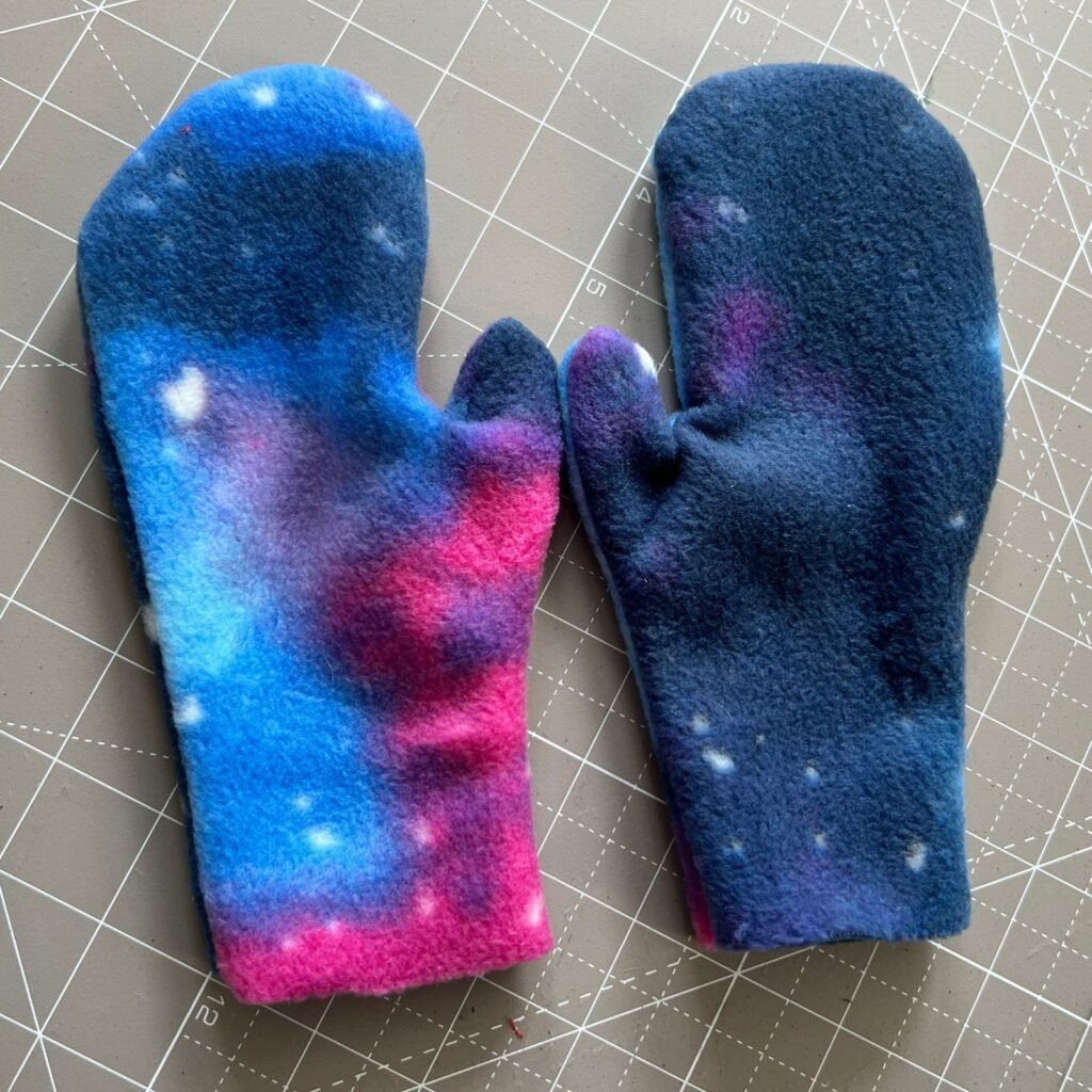 How to Make Fleece Mittens for Kids - Scrap Fabric Love