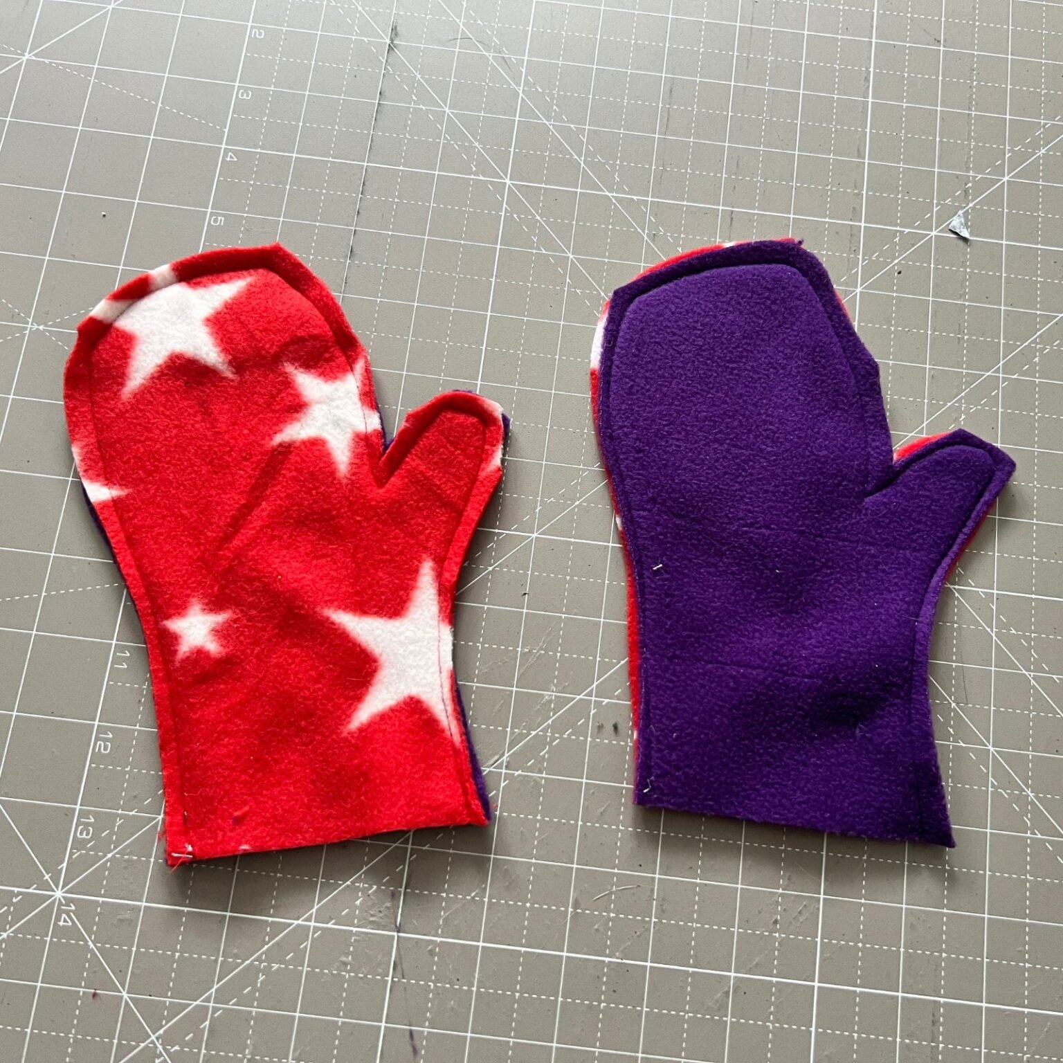 How to Make Fleece Mittens for Kids - Scrap Fabric Love