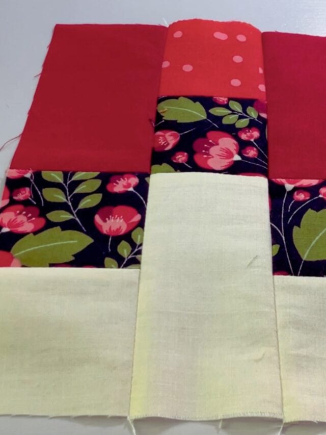 Quilt Blocks With Fabric Strips Story - Scrap Fabric Love