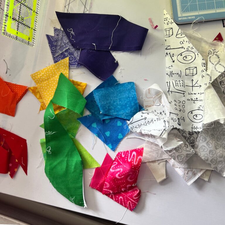 Hexagon Log Cabin Quilt Block - Easy Tutorial