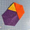 Hexagon Log Cabin Quilt Block - Easy Tutorial