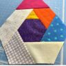 Hexagon Log Cabin Quilt Block - Easy Tutorial