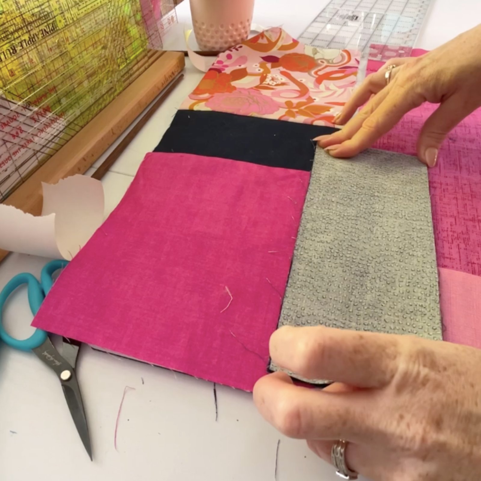 Big Scraps Quilt Block (Beginner Friendly Big Quilt Block)