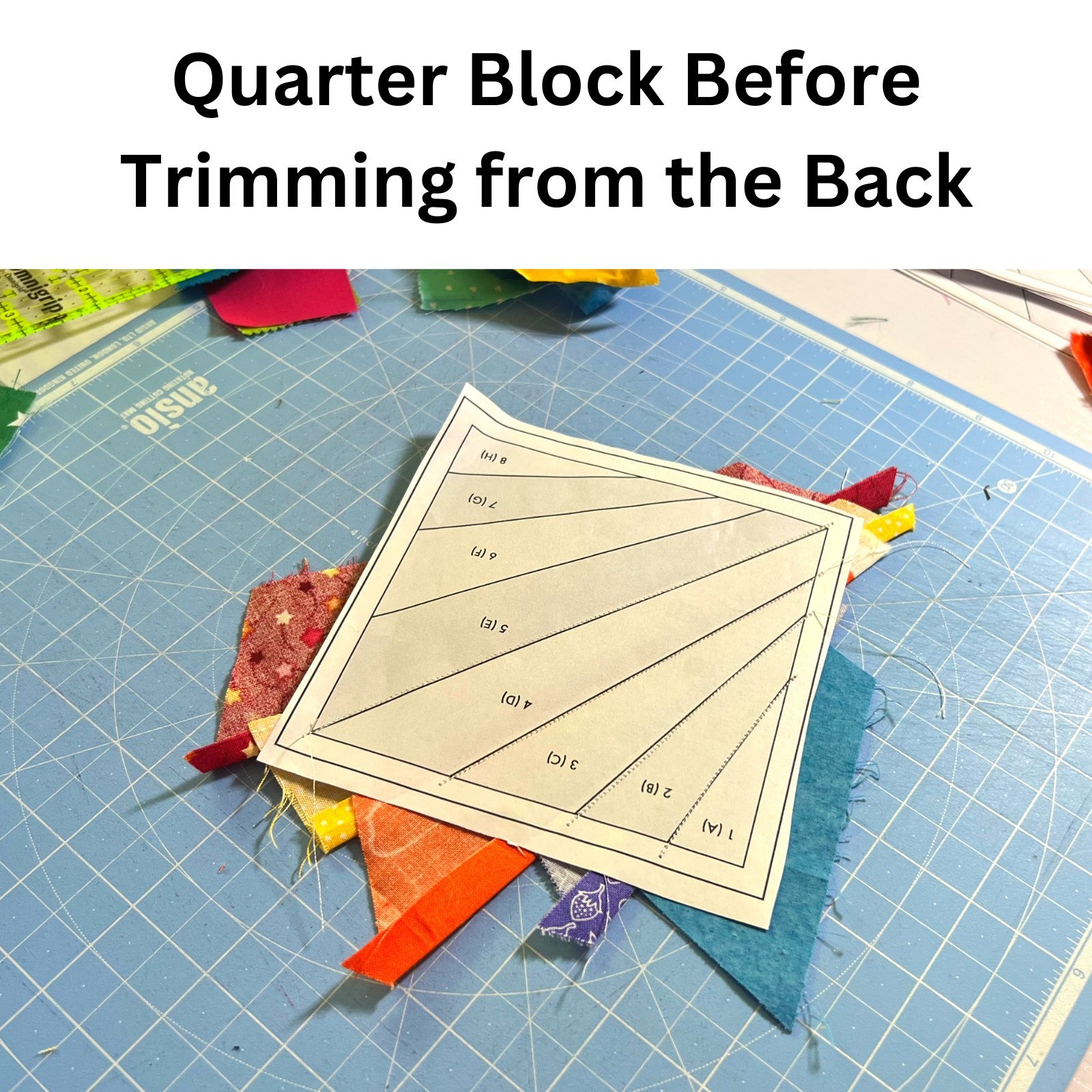 Scrap Burst Quilt Block - FREE Foundation Paper Piecing Pattern