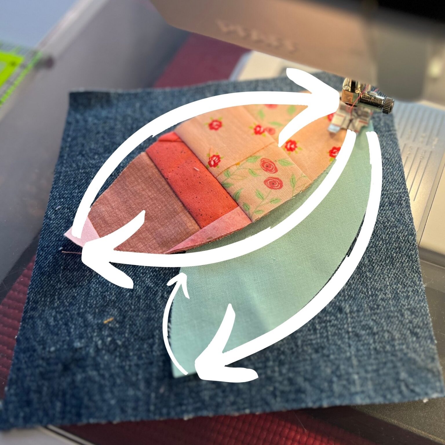 Easy Double Orange Peel Quilt Block! - Scrap Fabric Love