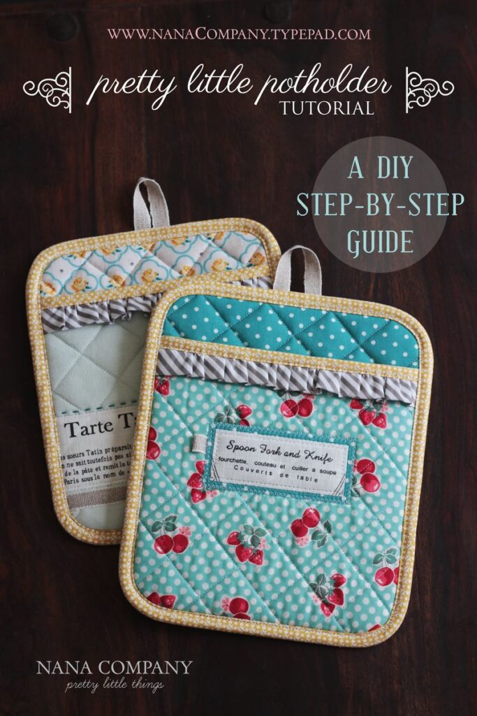 18 Simple Pot Holder Patterns For You To Sew - Scrap Fabric Love