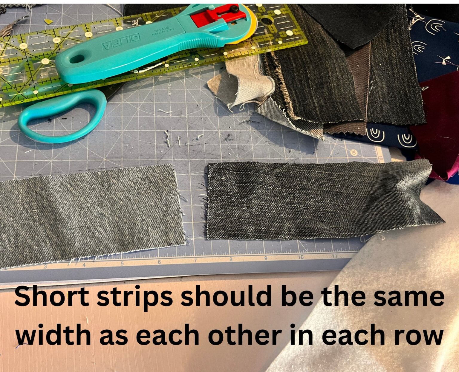 How to Make your Own Placemats from Denim Scraps - Scrap Fabric Love