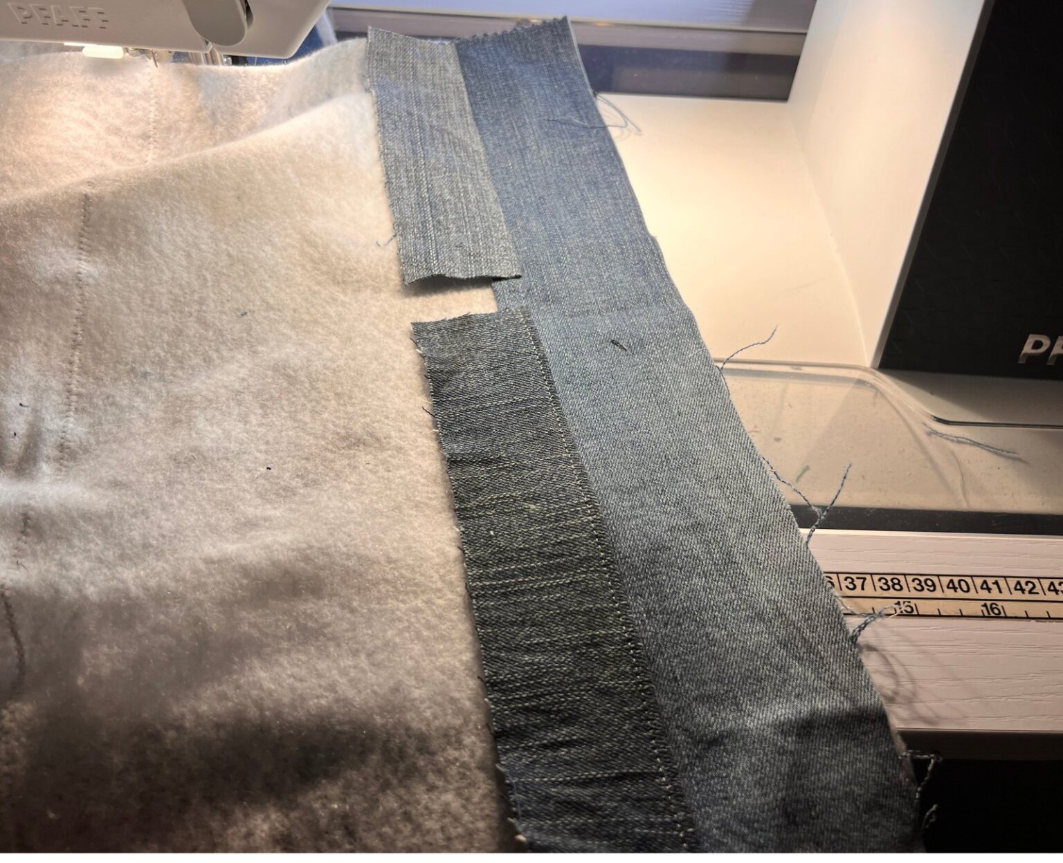 How to Make your Own Placemats from Denim Scraps - Scrap Fabric Love