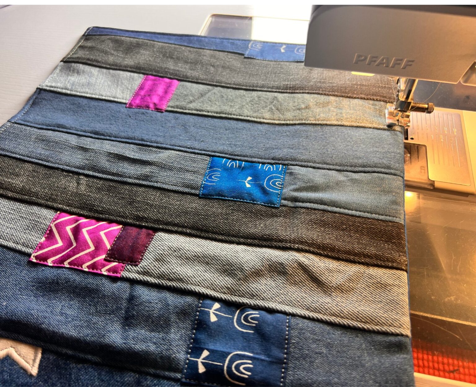 How to Make your Own Placemats from Denim Scraps - Scrap Fabric Love