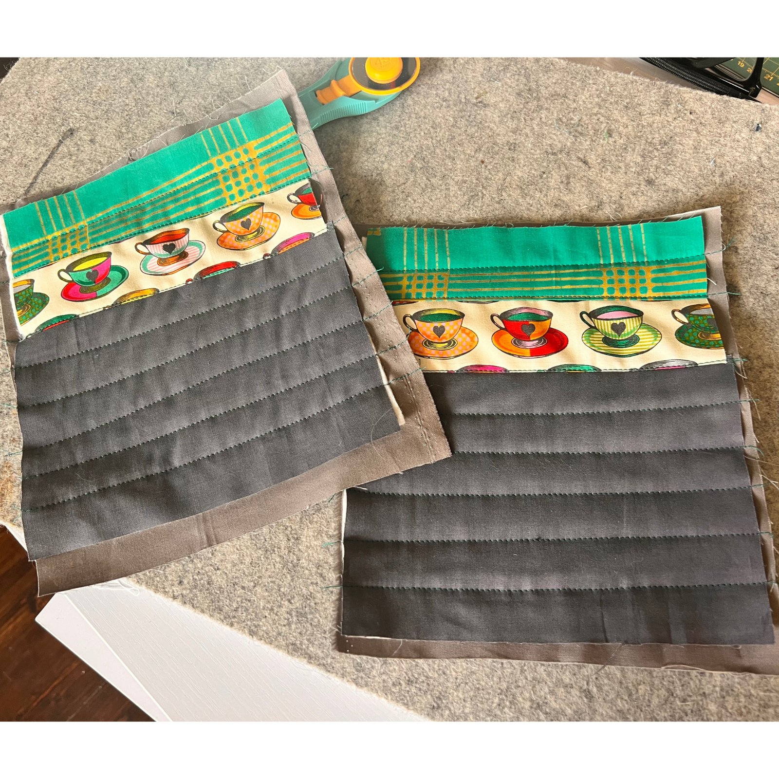 Quilted Double Pot Holder Tutorial - Scrap Fabric Love