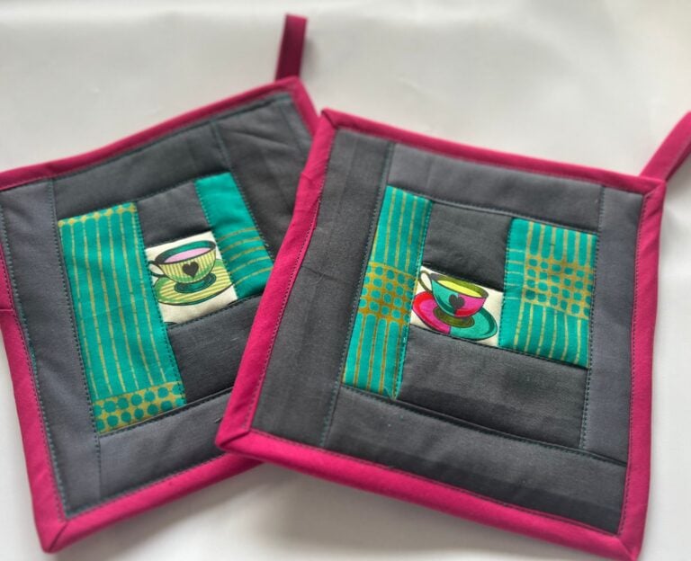 18 Simple Pot Holder Patterns For You To Sew - Scrap Fabric Love
