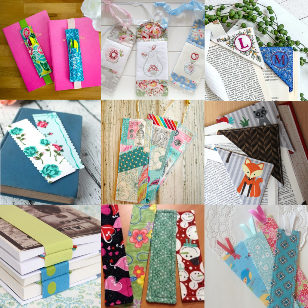 15+ Fabric Bookmarks for the Book-Lover in Your Life - Scrap Fabric Love