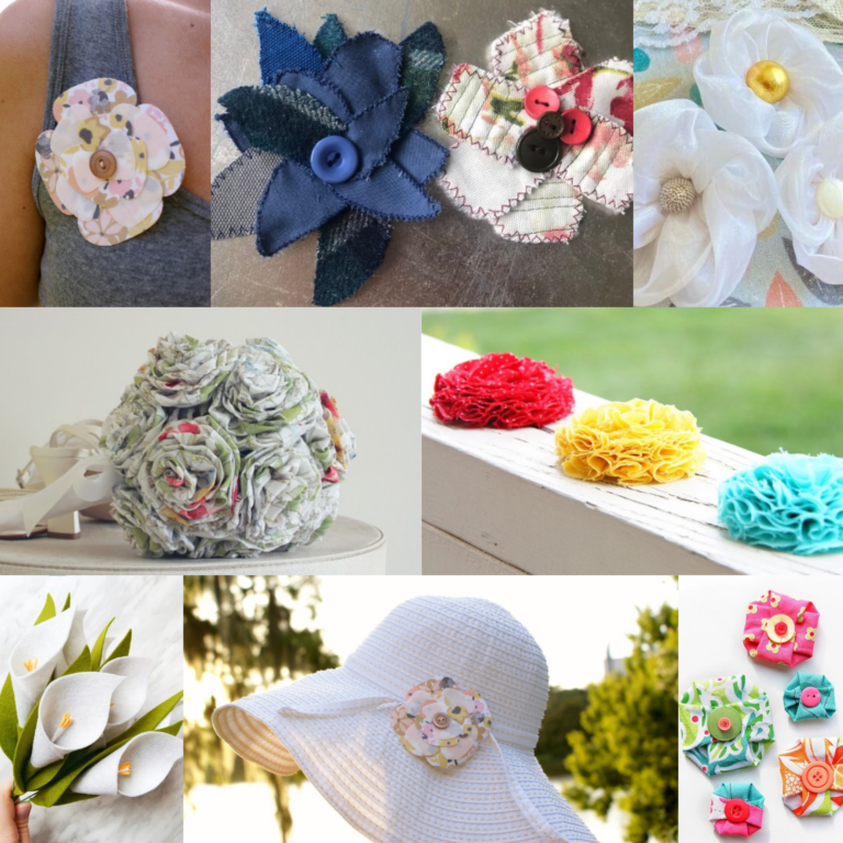How to Make Fabric Flowers - 10+ Fun Ways To Use Your Scraps