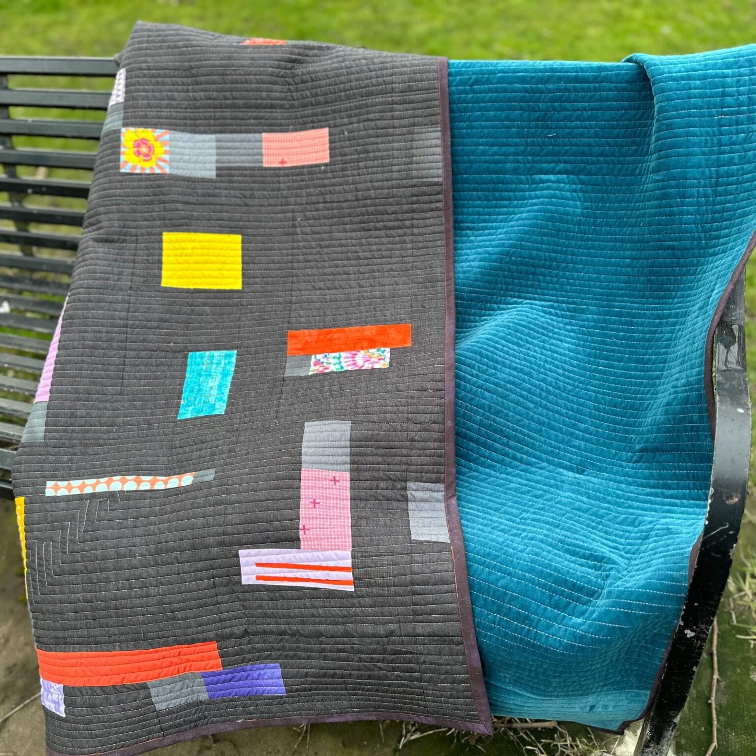 How to Make a Modern Scrap Quilt - Improv Style! - Scrap Fabric Love