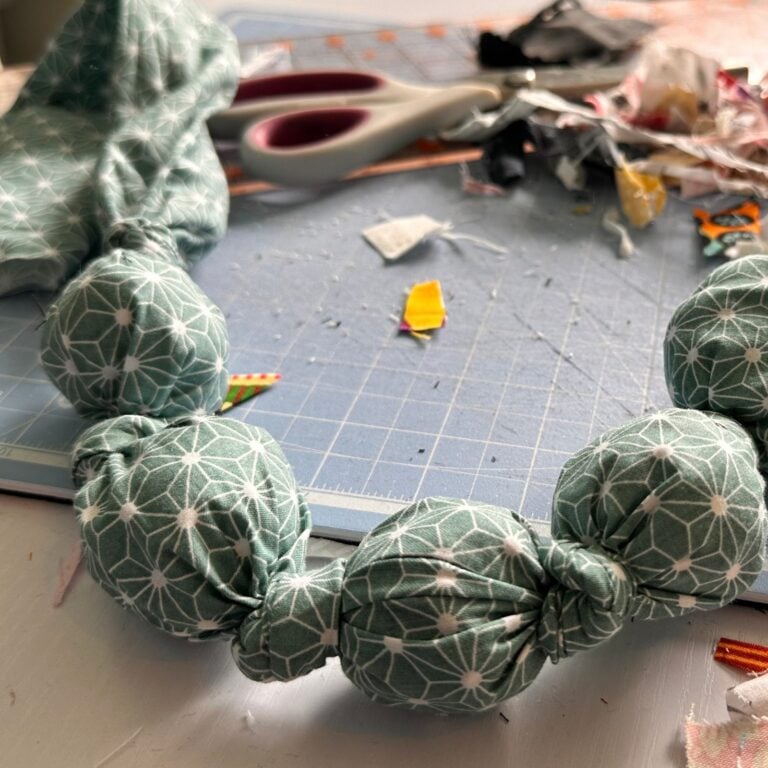 DIY Fabric Necklace from Scraps! - Scrap Fabric Love