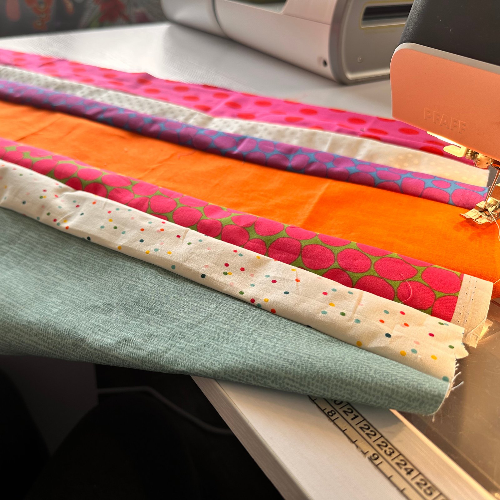 Big Scrappy Rail Fence Quilt Block (Variation) - Scrap Fabric Love