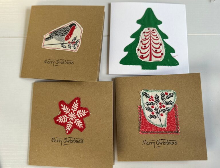 DIY Scrap Fabric Greeting Cards - Scrap Fabric Love