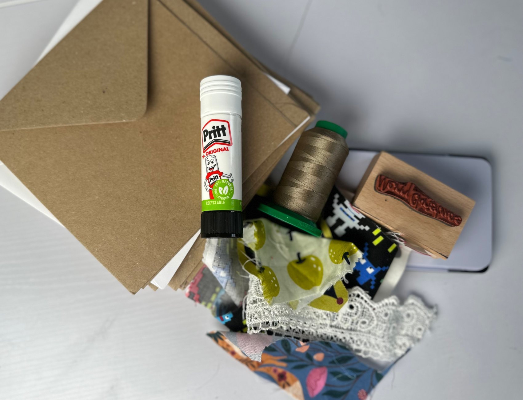 DIY Scrap Fabric Greeting Cards - Scrap Fabric Love