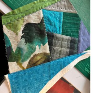 Quilt-As-You-Go Crazy Quilt Block - Scrap Fabric Love